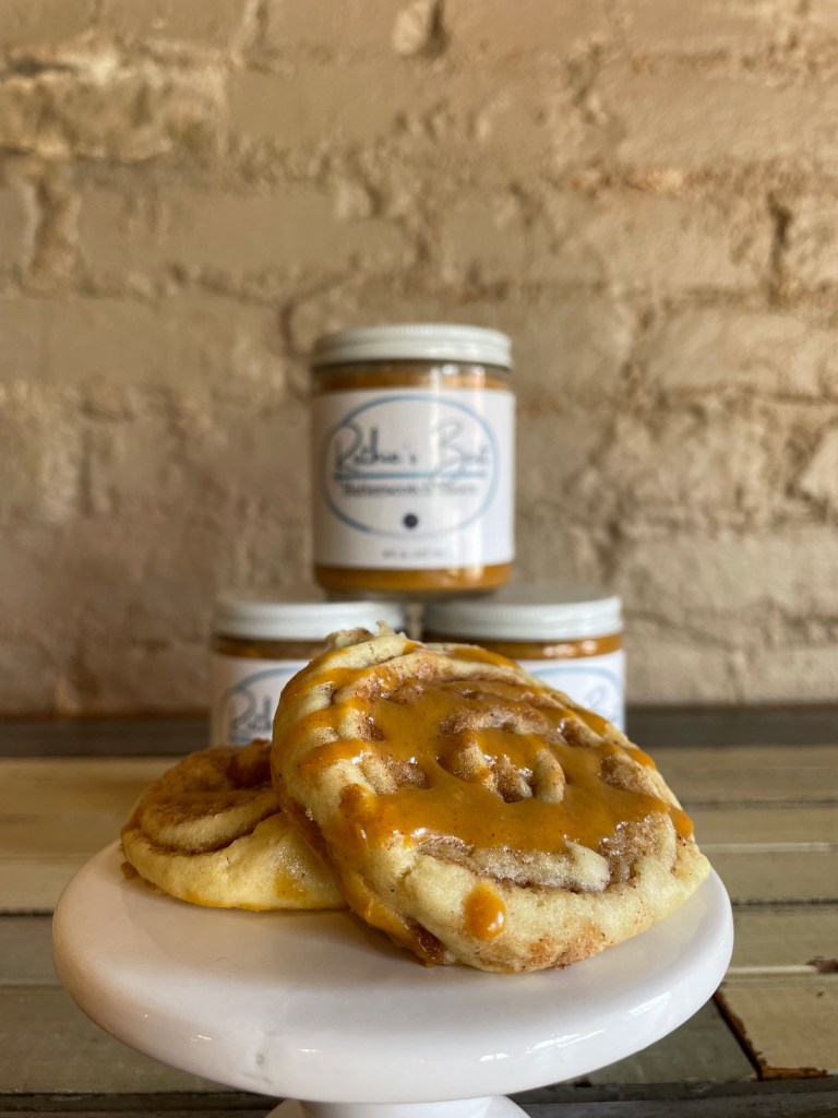 Cinnamon Roll Cookies feat. Ruthie's Best Butterscotch Sauce - Ruthie's ...